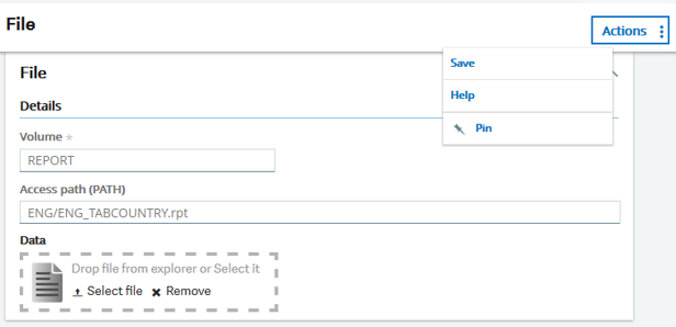 Modifying the report